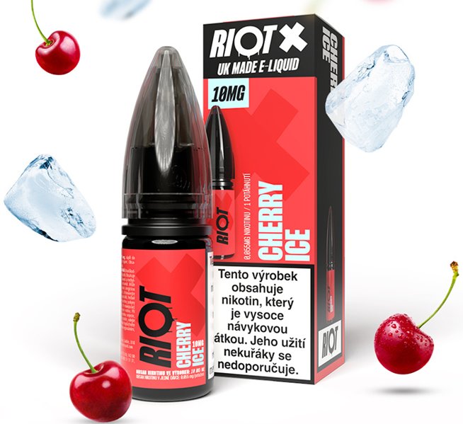 Liquid RIOT X Salt Cherry Ice (Ledová třešeň) 10ml | VapeCig