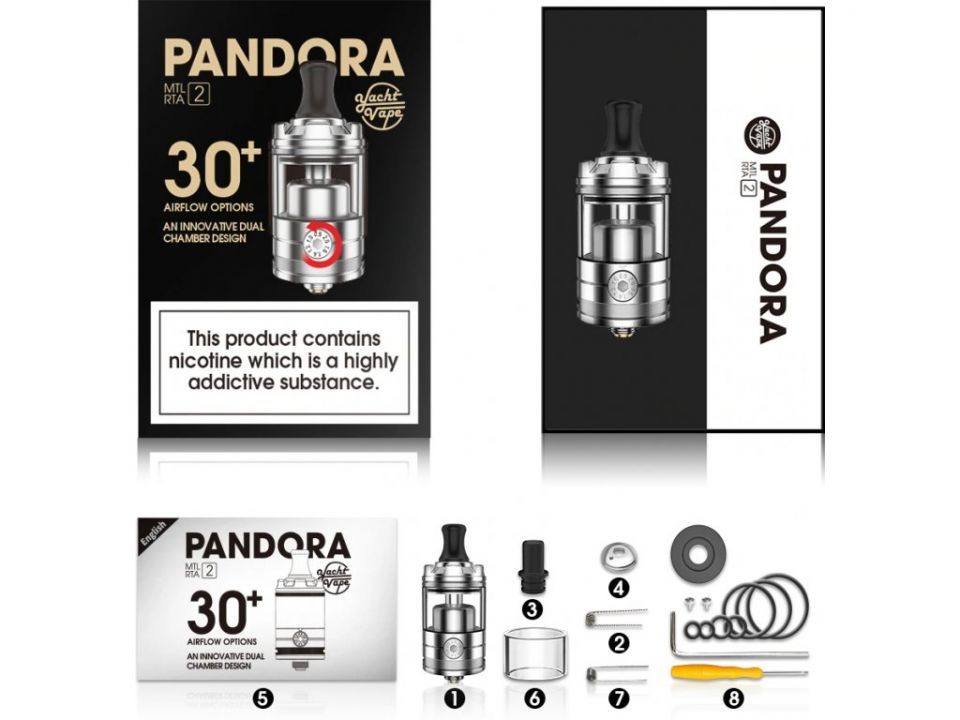 Yachtvape Pandora V2 MTL RTA | VapeCig
